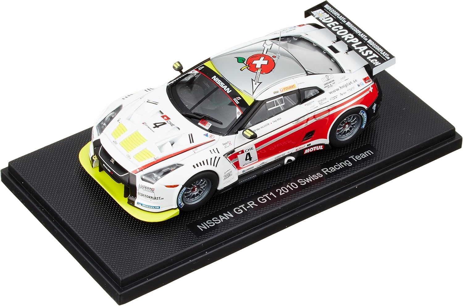 Nissan GT-R GT1 Swiss Racing Team #4 2010 - 1:43 - Ebbro - HMKT