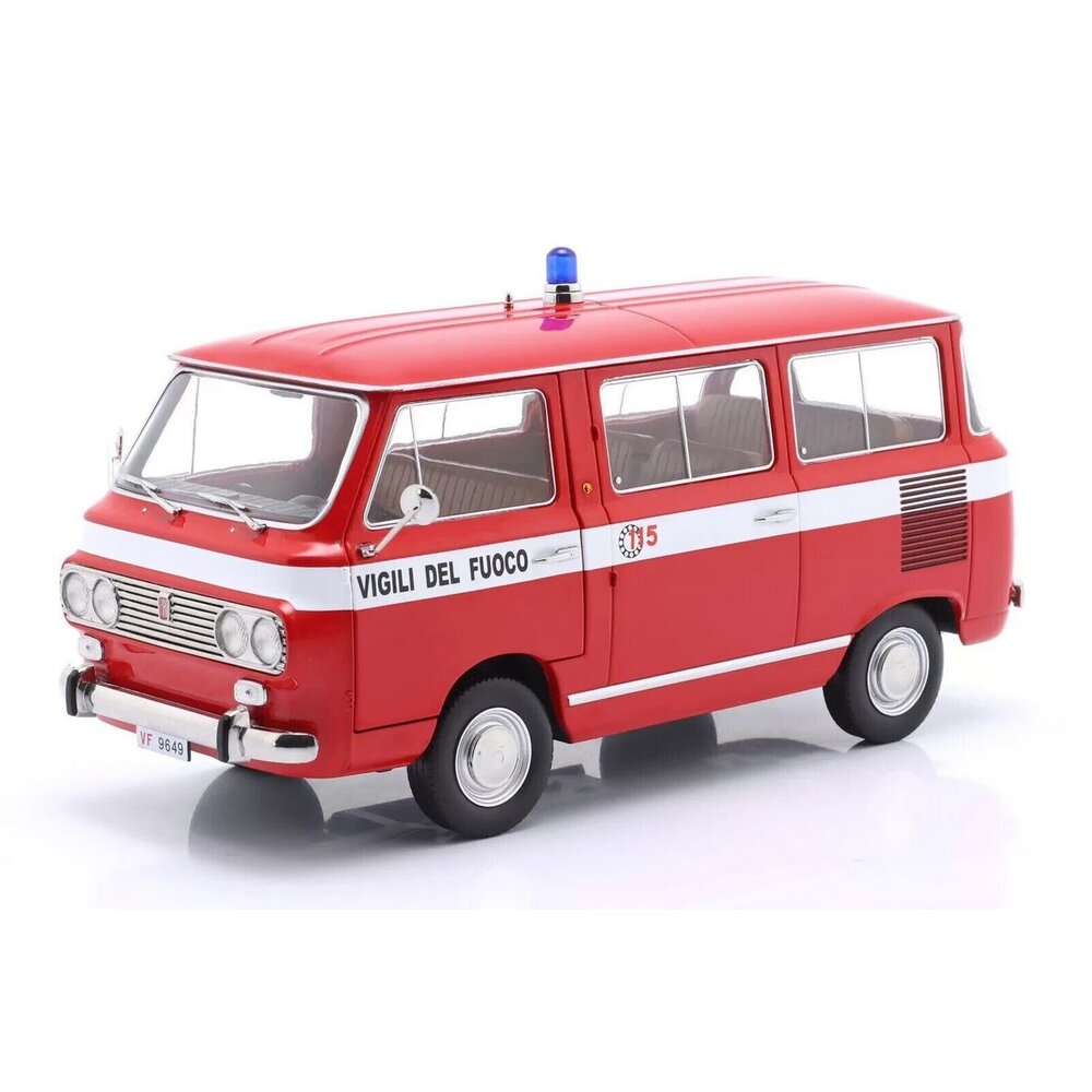 Fiat 850 Familiare Vigili Del Fuoco 1970 - 1:18 - Mitica - HMKT