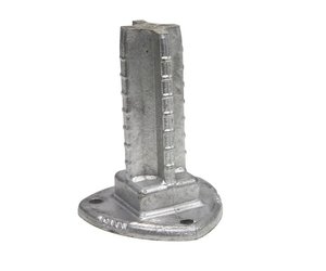 Voetplaat voor vierkante paal 60x60 mm - Effenso