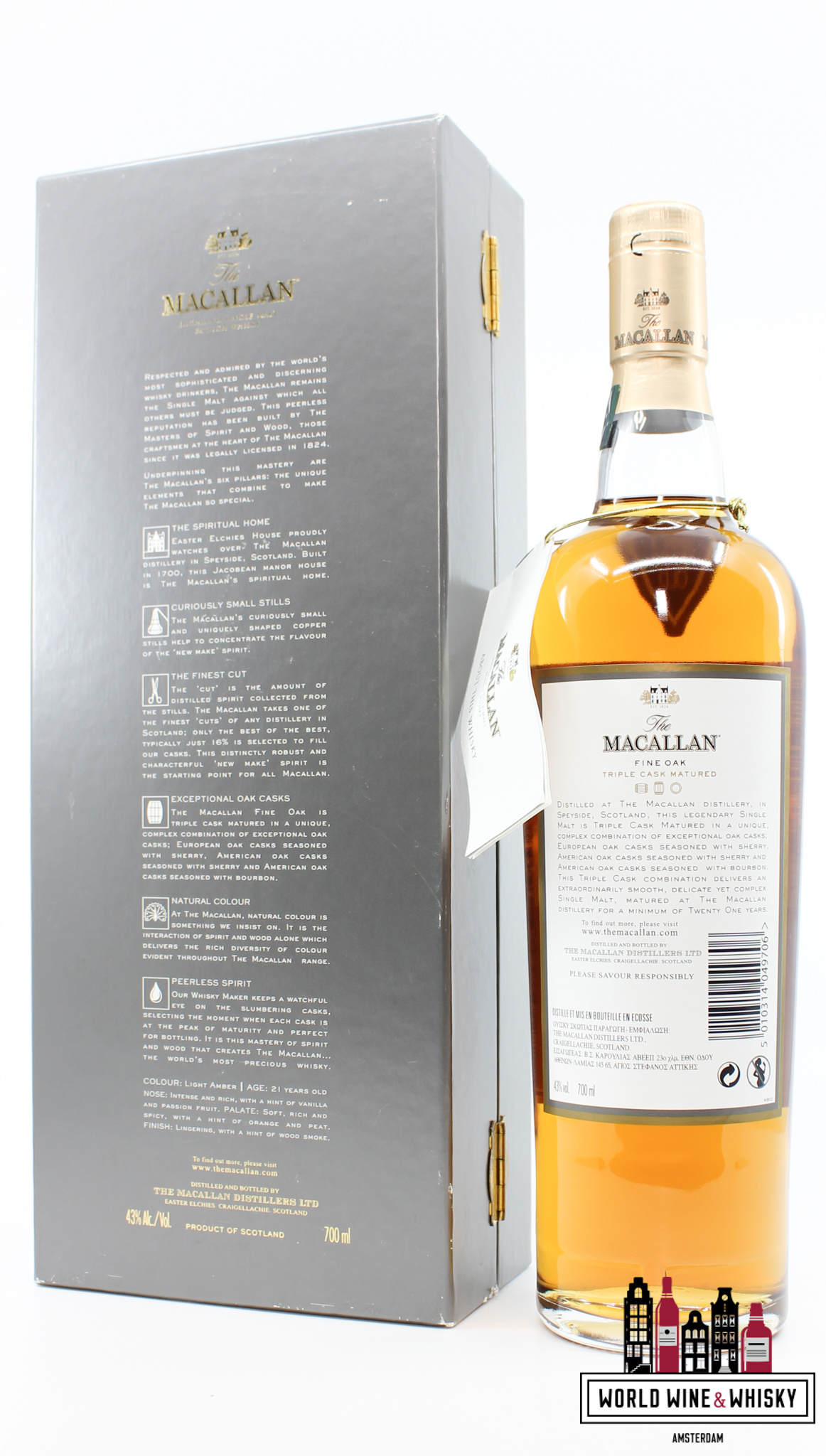 Macallan 21 Years Old - Fine Oak Triple Cask Matured 43% 700ml - World ... Macallan 21 Years Old - Fine Oak Triple Cask Matured 43% 700ml - World ...