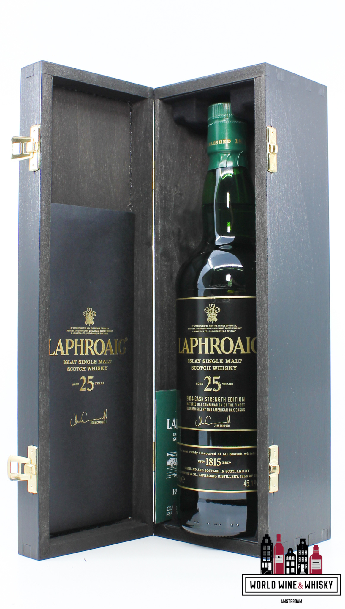 Laphroaig 25 Years Old - 2014 Cask Strength Edition 45.1% - World Wine ... Laphroaig 25 Years Old - 2014 Cask Strength Edition 45.1% - World Wine ...