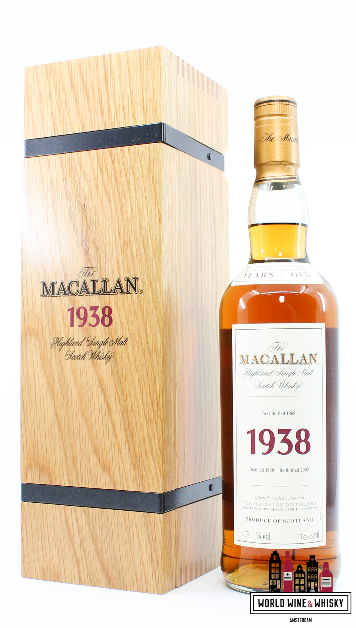 Macallan 31 Years Old 1938 1969 - Fine & Rare (Re-Bottled 2002) 43% ...