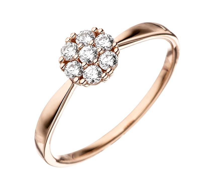 Zirkonia Ring Rotgold 333 (8 Karat) | DiamondOro.de