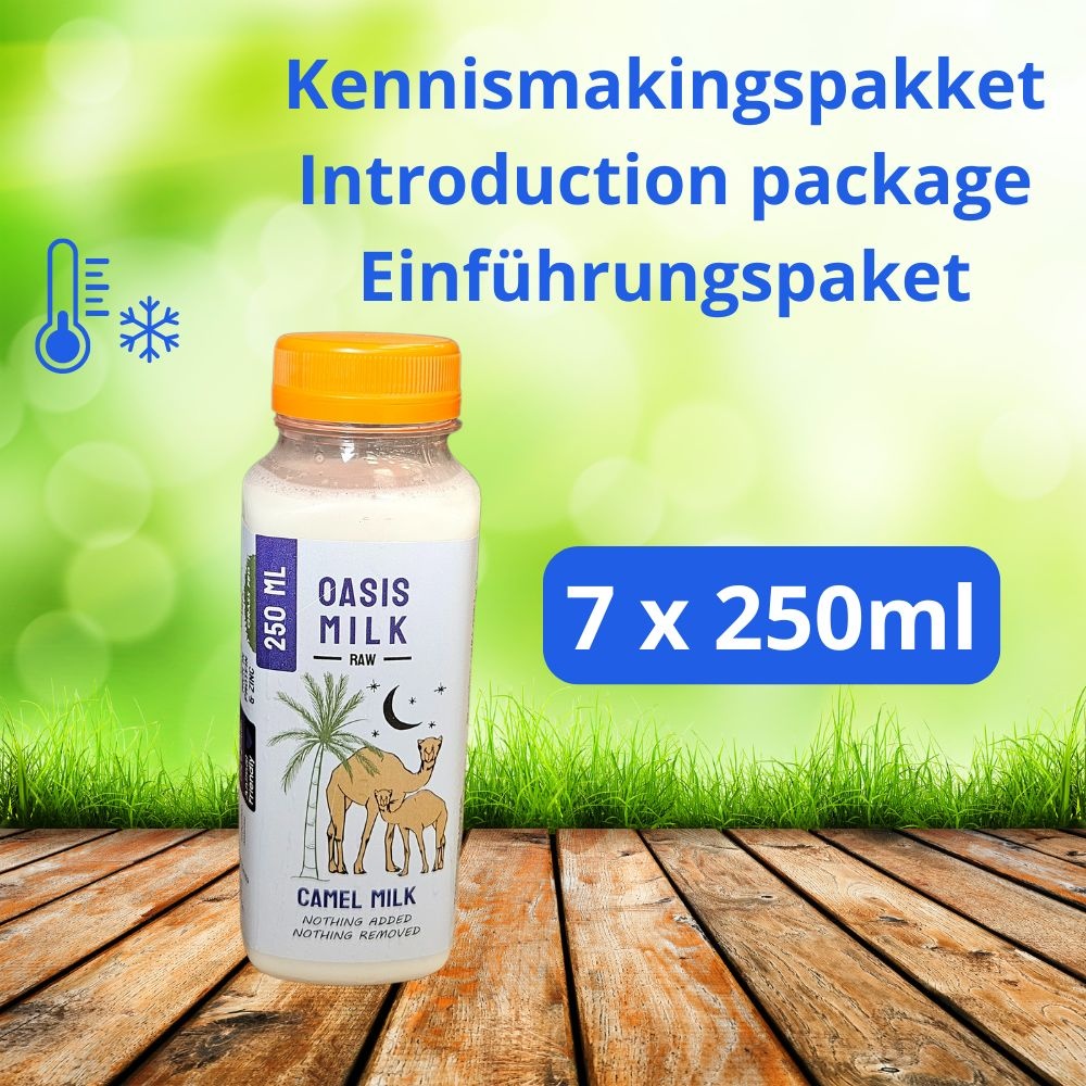 Introduction Package camel milk 7x 250 ml - Oasis camel milk