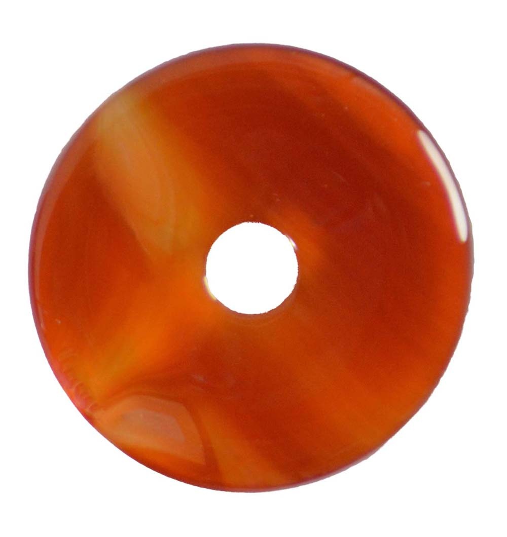 Carneol Donut 40 mm Karneol roter Achat - Steinfreuden