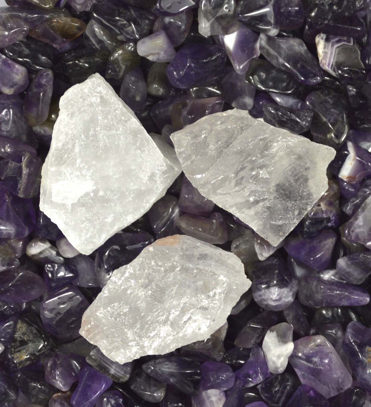 Bergkristall Rohsteine - Wassersteine - reiner Bergkristall - Steinfreuden