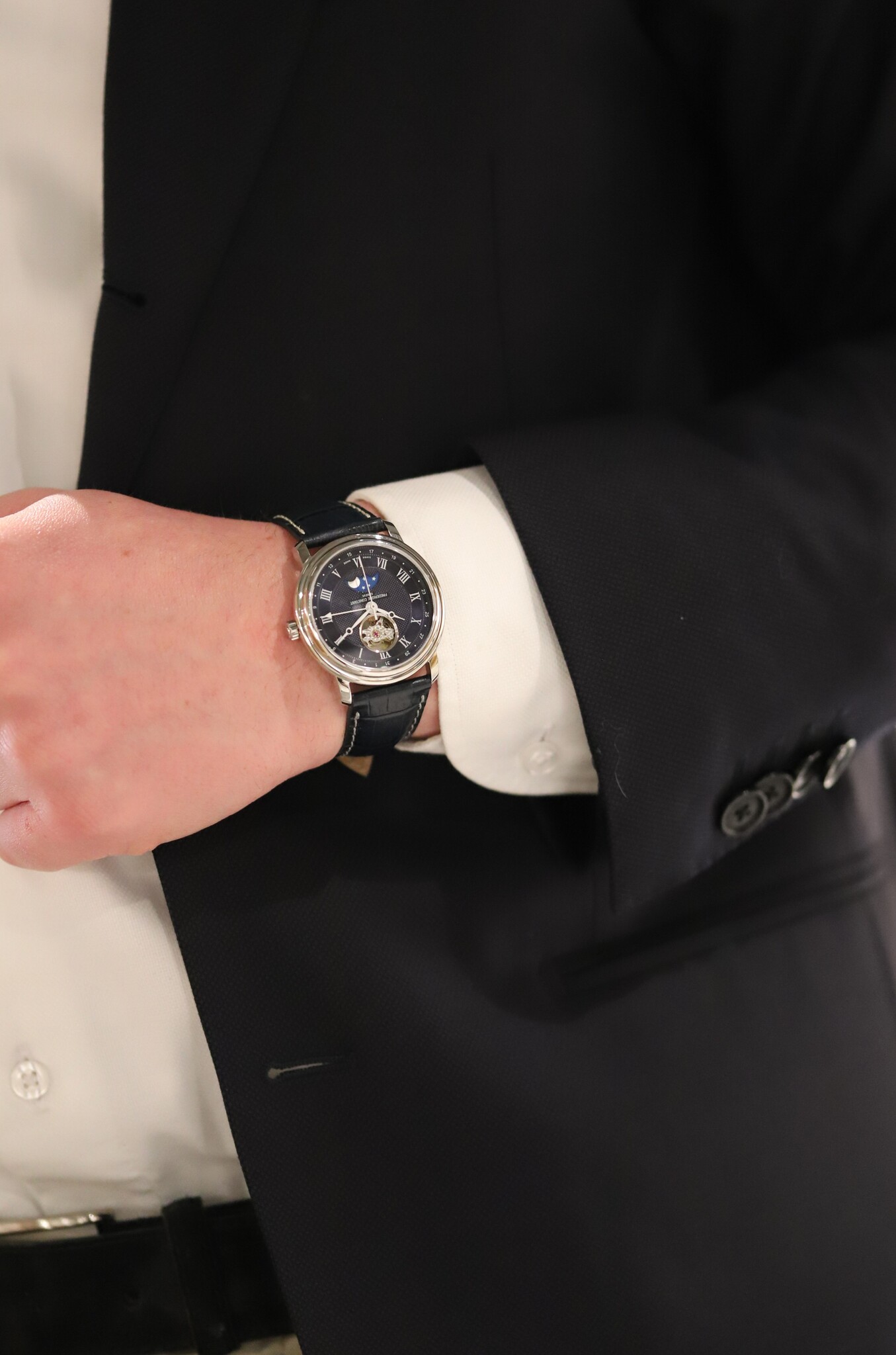 Frederique Constant Horloge HB Moonphase FC-335MCNW4P26 - Roemer juwelier