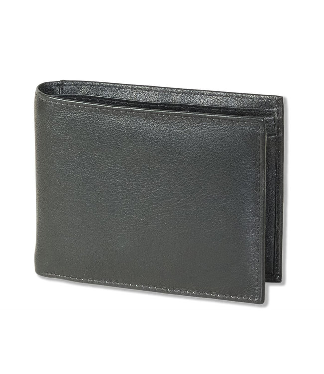 Rimbaldi Leren Mannen Portemonnee Billfold RFID | Nappa leer | Zwart ...