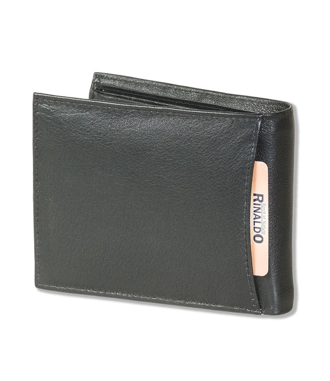 Rimbaldi Leren Mannen Portemonnee Billfold RFID | Nappa leer | Zwart ...