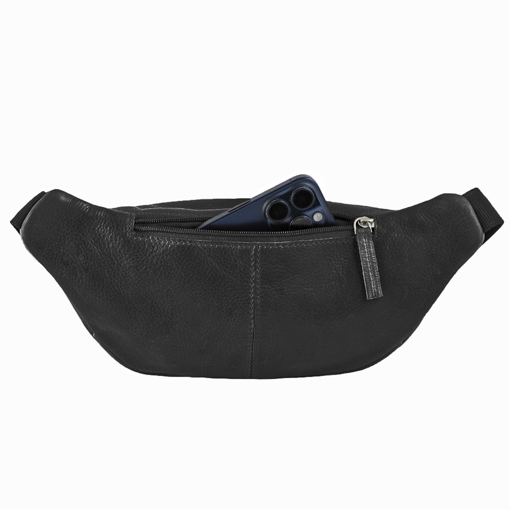 Landley Ruime Antique Vintage Leren Unisex Heuptas - Houtkamp Lederwaren