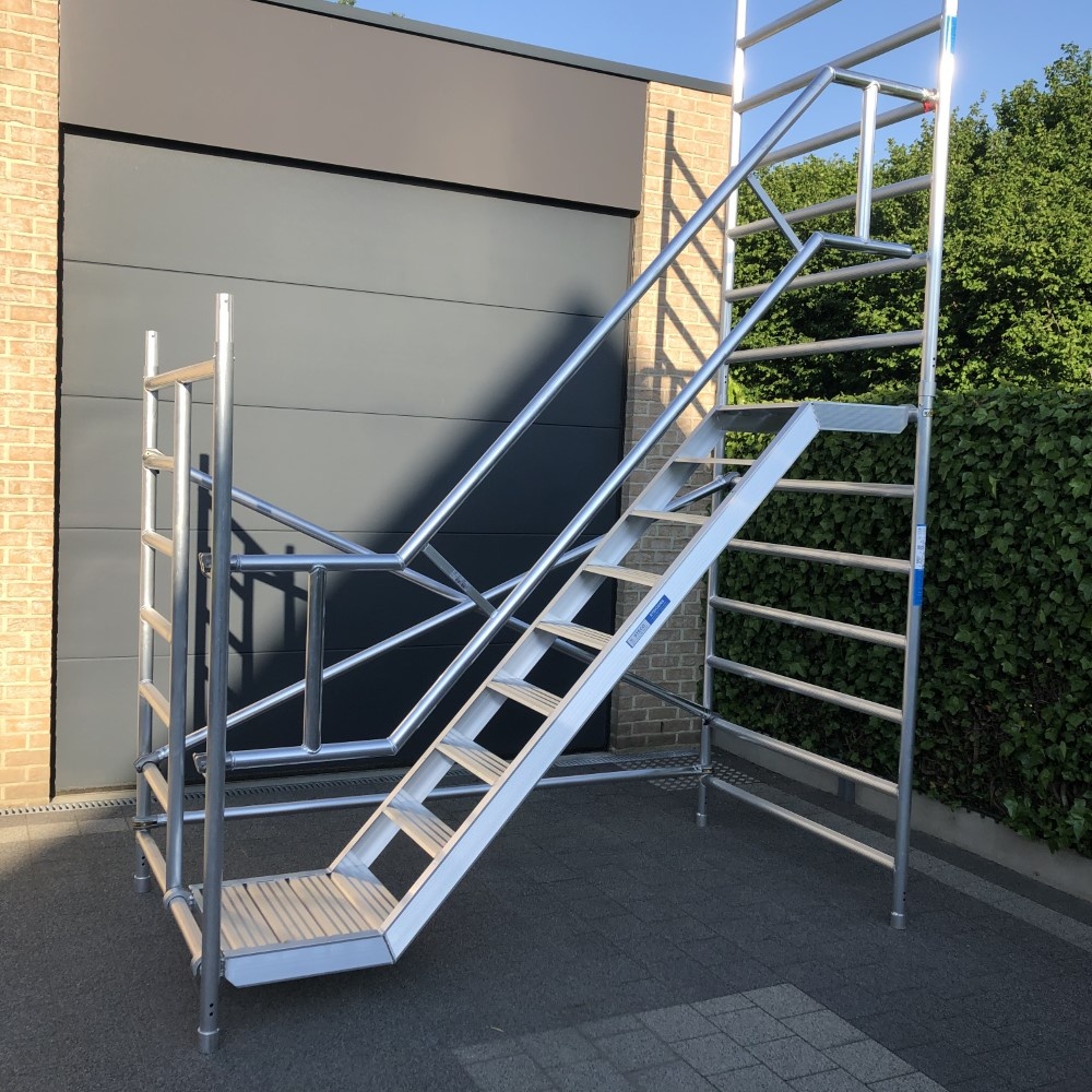 Steigertrap leuning buitenzijde - Ladder-Steiger