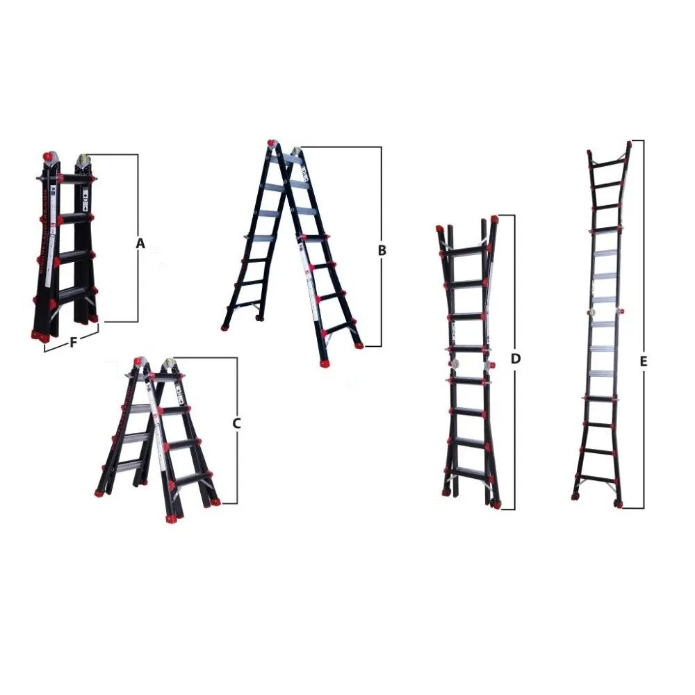 Yetipro BigOne multifunctionele ladder 4x4 - Ladder-Steiger - Ladder ...