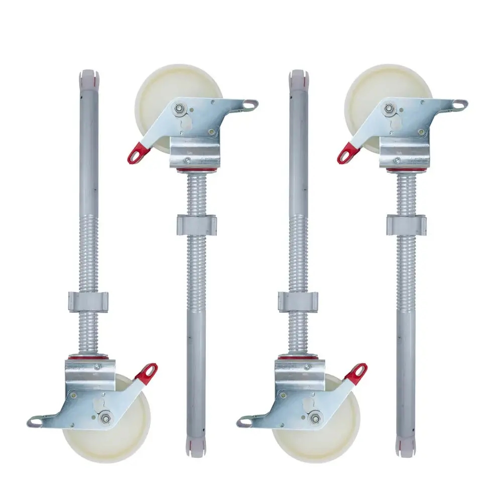 Steigerwielen 200 mm met alu spindel 800 Kg nylon (4 stuks) - Ladder ...