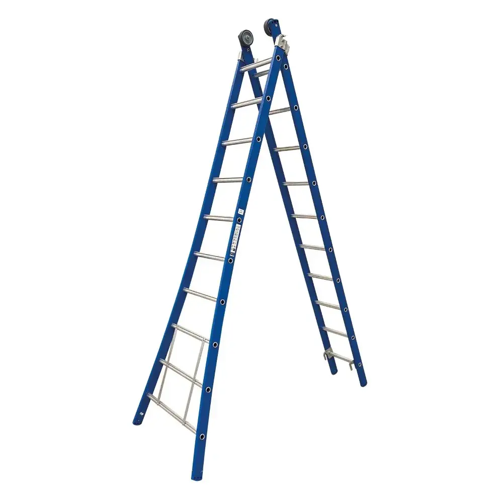 ASC Premium Kombi Sprossenleiter 2x10 Sprossen - Ladder-Steiger