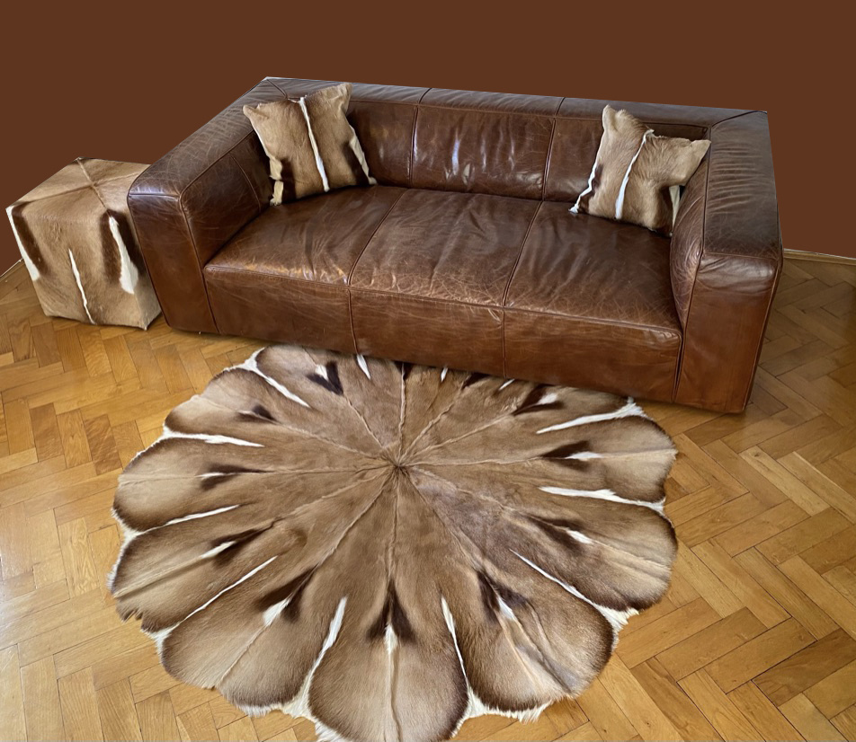 Springbok Fur Rug Circel ST009 - Zebra-Zebra