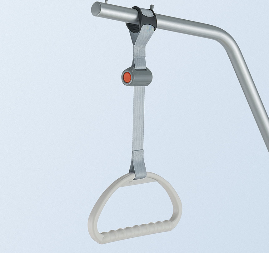 Aufrichter inklusive ovalem Trapezgriff mit Aufrollgurt - BonCasa - Betten und Zubehör für die ...