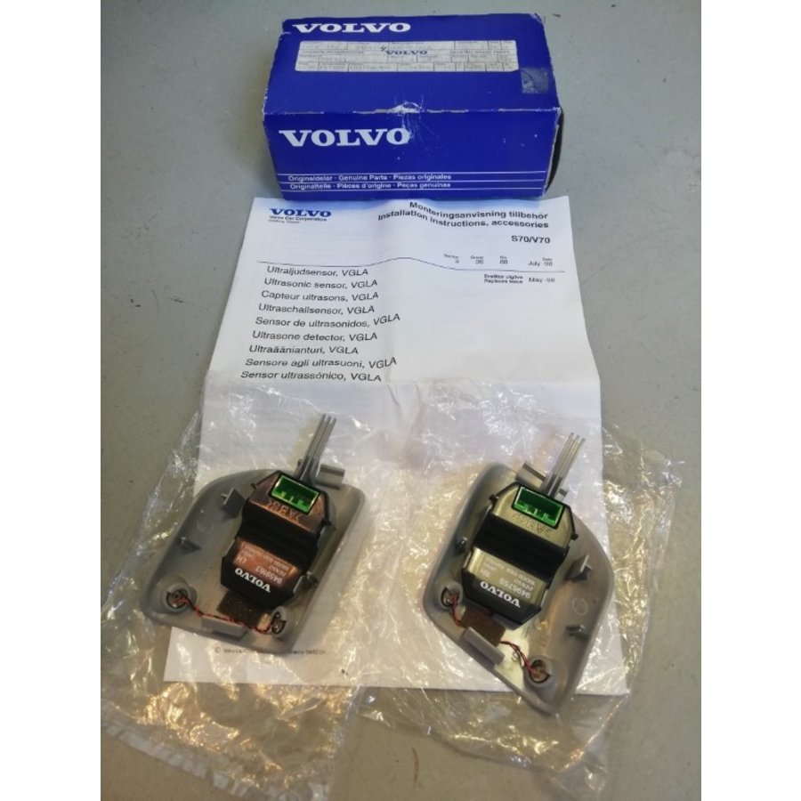 Ultrasonic parking sensor kit 9496794 NOS Volvo C70, S70, V70, V70XC s ...