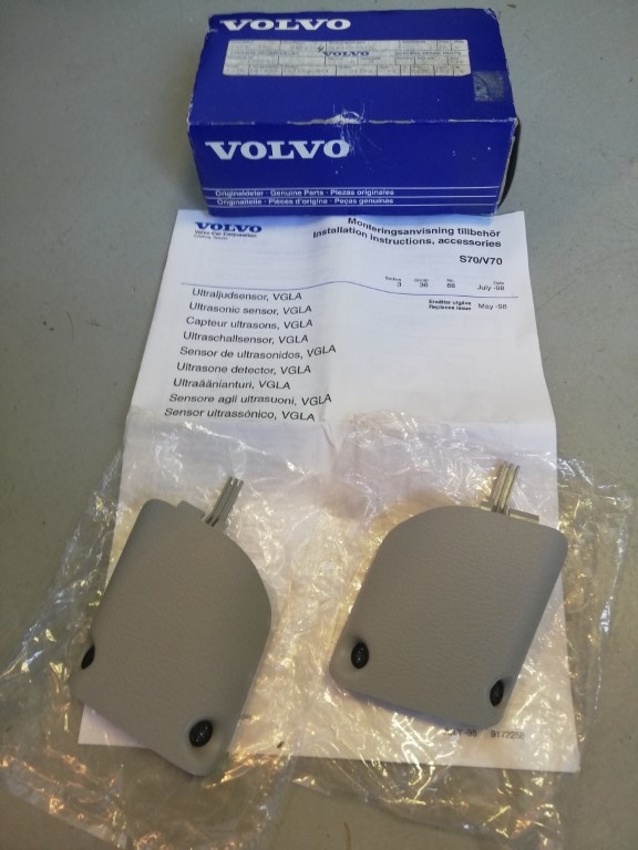 Ultrasonic parking sensor kit 9496794 NOS Volvo C70, S70, V70, V70XC s ...