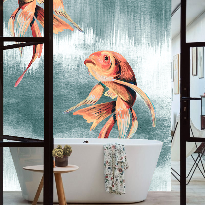 Catchii Koi Fish Art Emerald