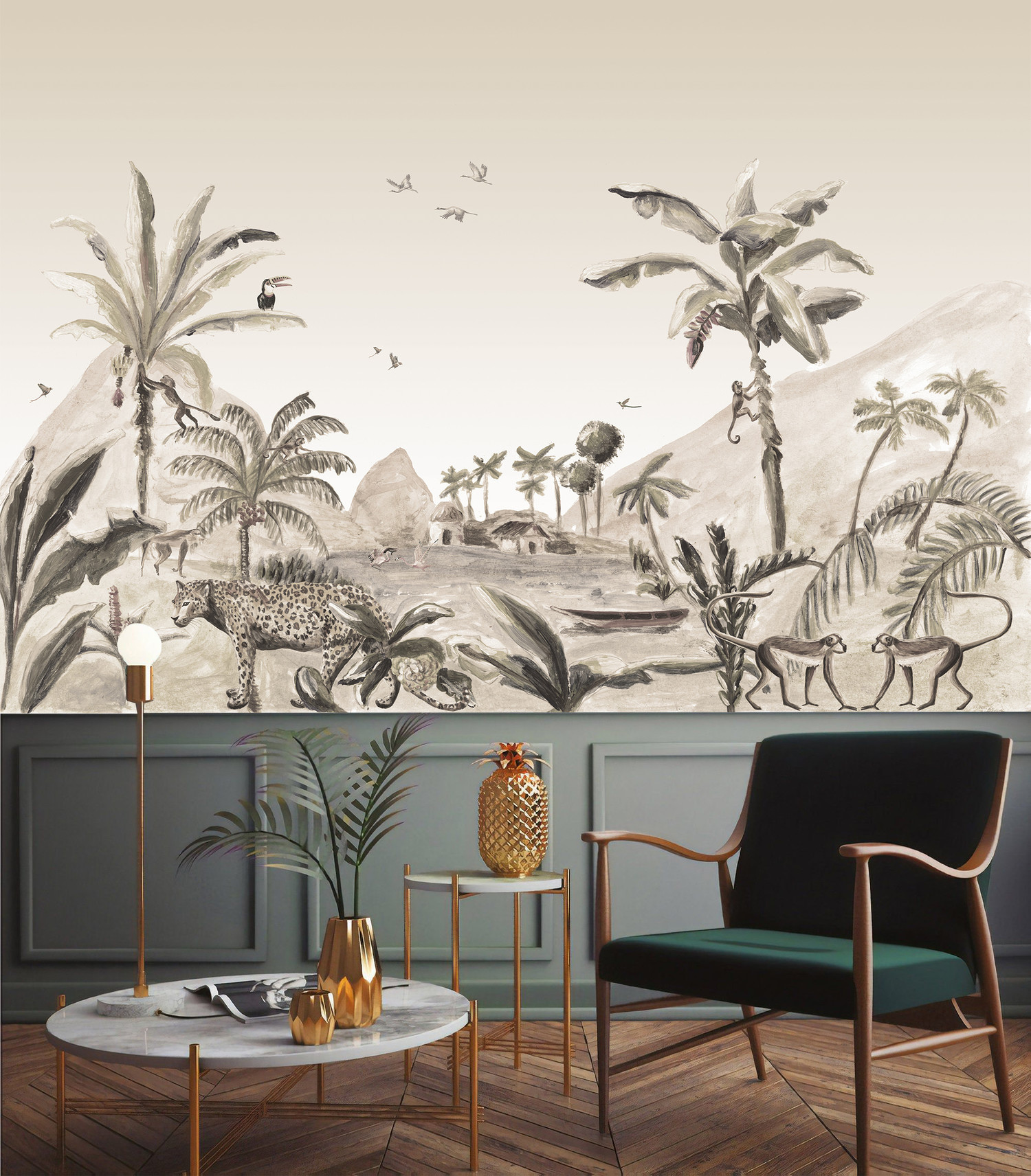 Catchii Jungle Landscape Sepia