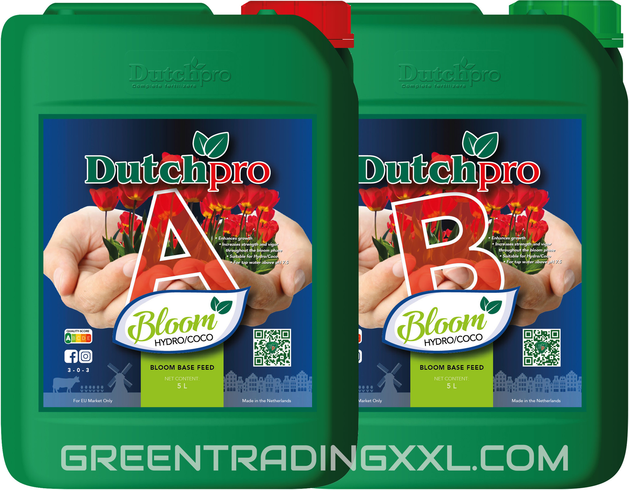 DutchPro Hydro/Cocos Bloom A+B 5 liter - Hoge kwaliteit bloeivoeding ...