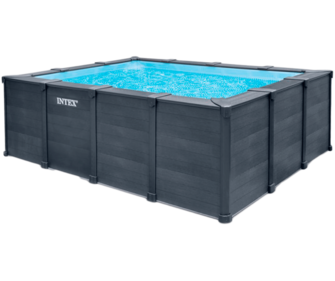 Intex Graphite Panel Pool 400x300x124 cm - Rechthoekig model ...