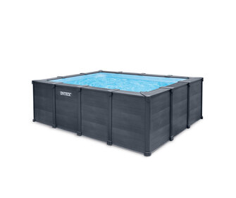 Intex Graphite Panel Pool 400x300x124 cm - Rechthoekig model ...