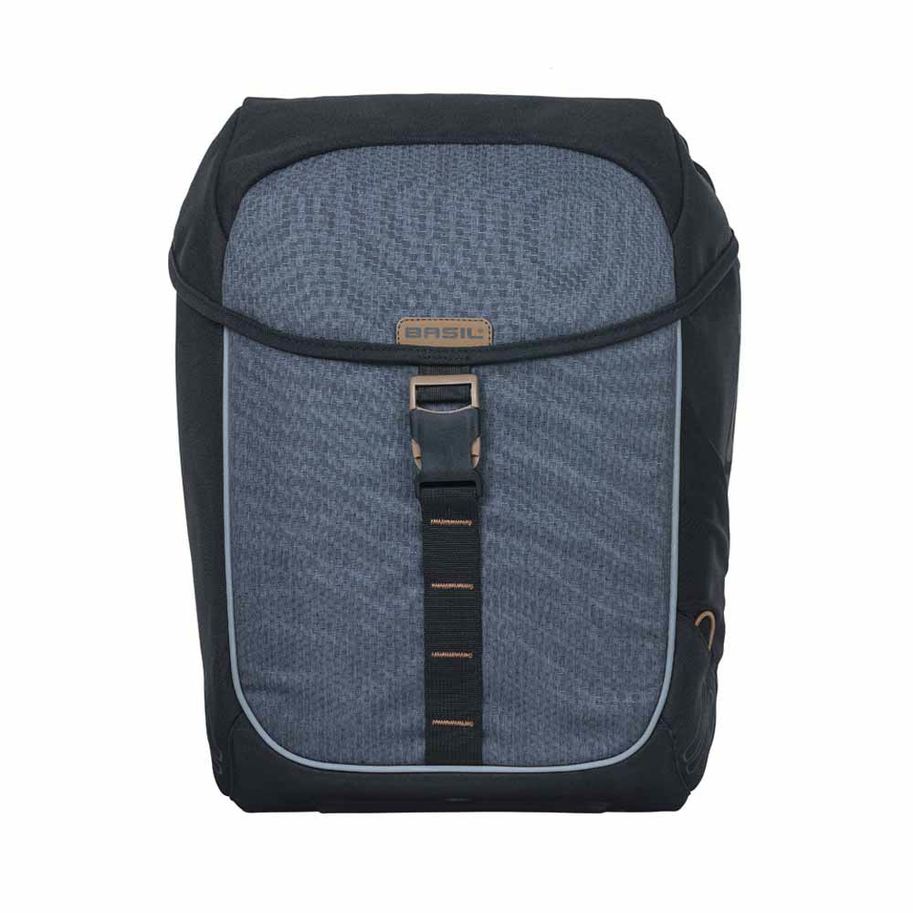 Basil Miles Double Bag - double cycle bag - 34L - dark gray/anthracite ...