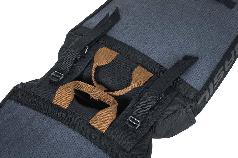 Basil Miles Double Bag - double cycle bag - 34L - dark gray/anthracite ...