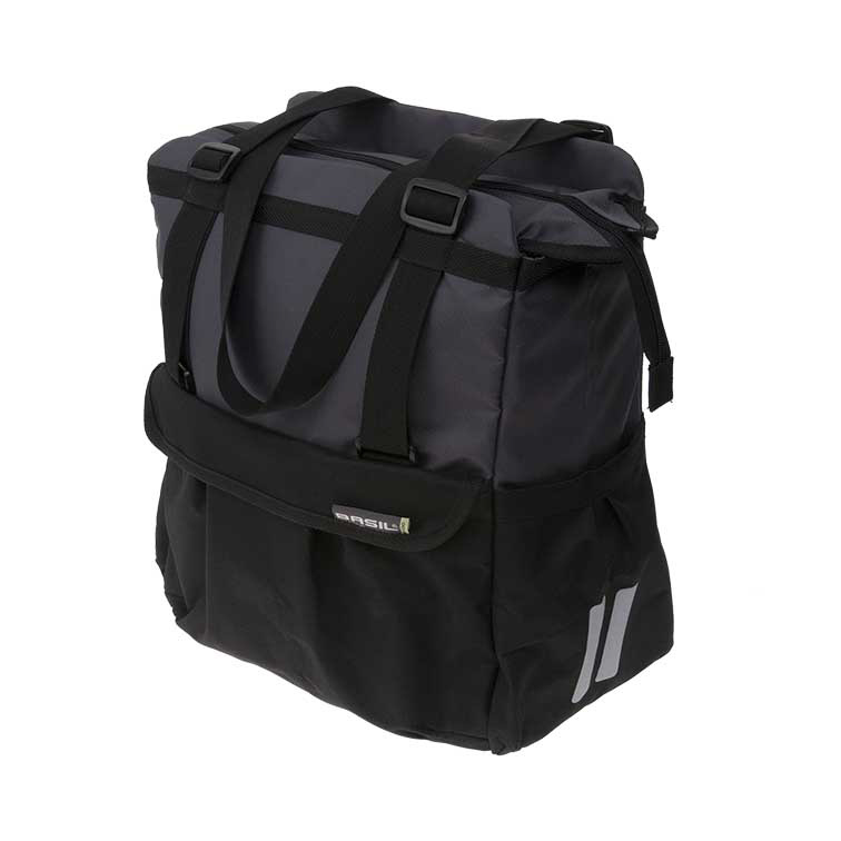 Basil Shopper XL – single bike bag - black - Basil