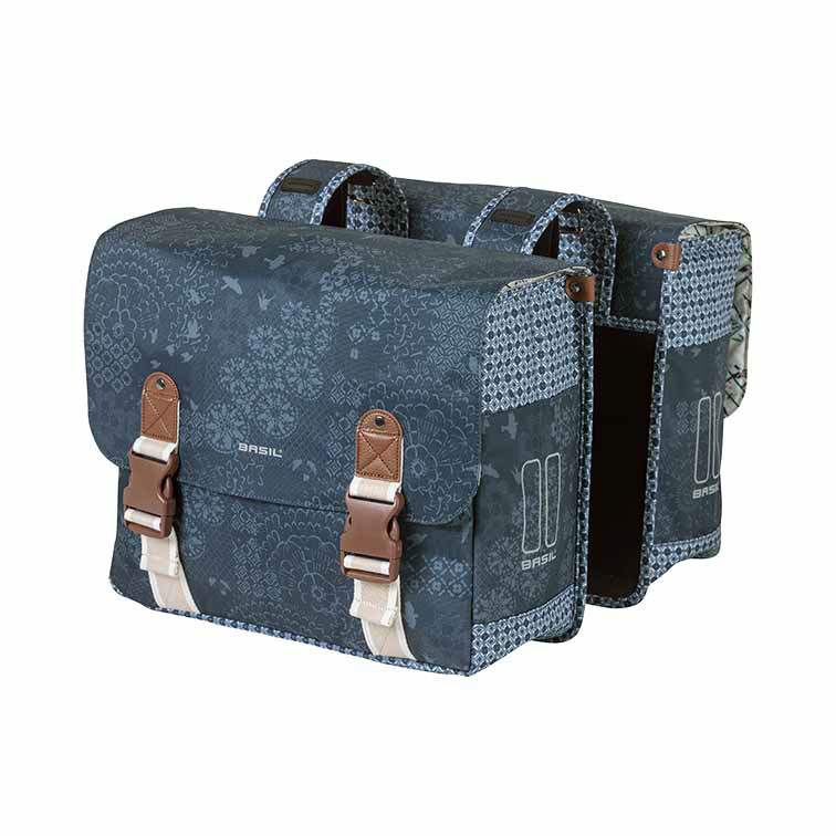 Basil Bohème - double bicycle bag - 35 liter - blue - Basil