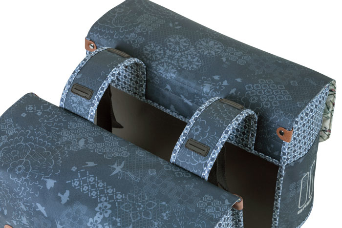 Basil Bohème - double bicycle bag - 35 liter - blue - Basil