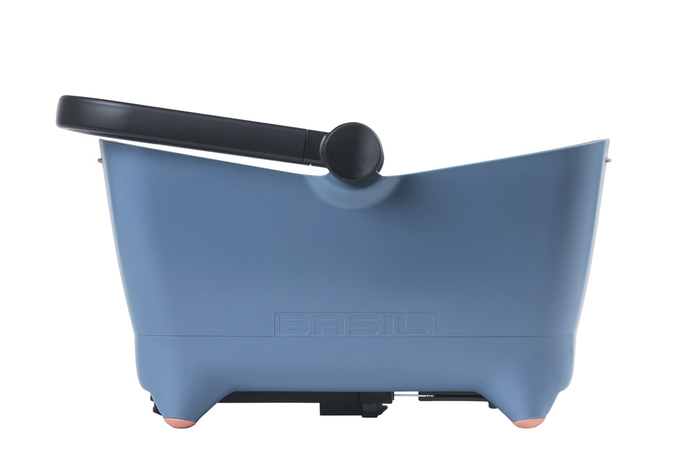 Basil Buddy - bicycle dog basket - faded denim - Basil