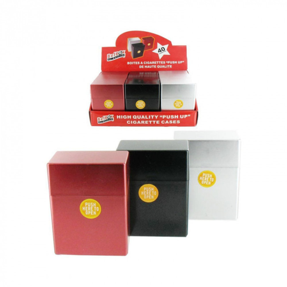 Sig.box/huls - plastic - 85mm - 40 sig. - metalic - display (9-stuks)