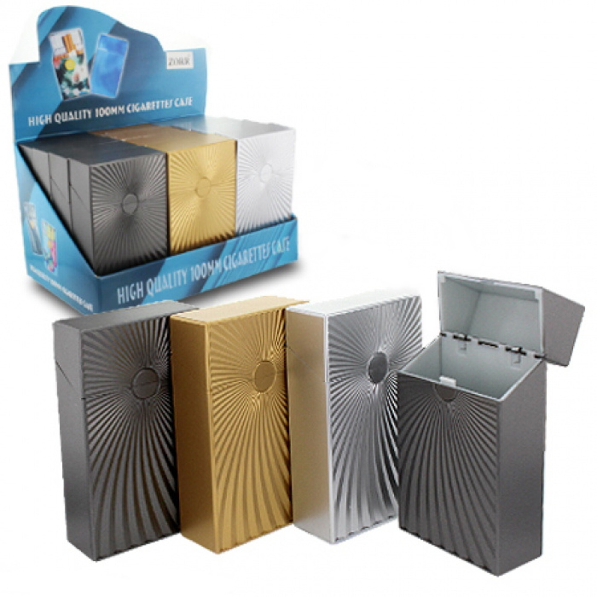 Sig.box/huls - Metaal - 100mm SKS - 20 Sig. - Pop-up - Display (12-stuks)