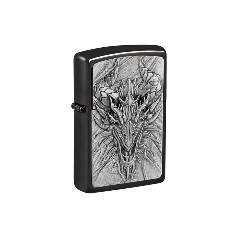 Zippo Zippo - Ebony Emblem Metal Dragon