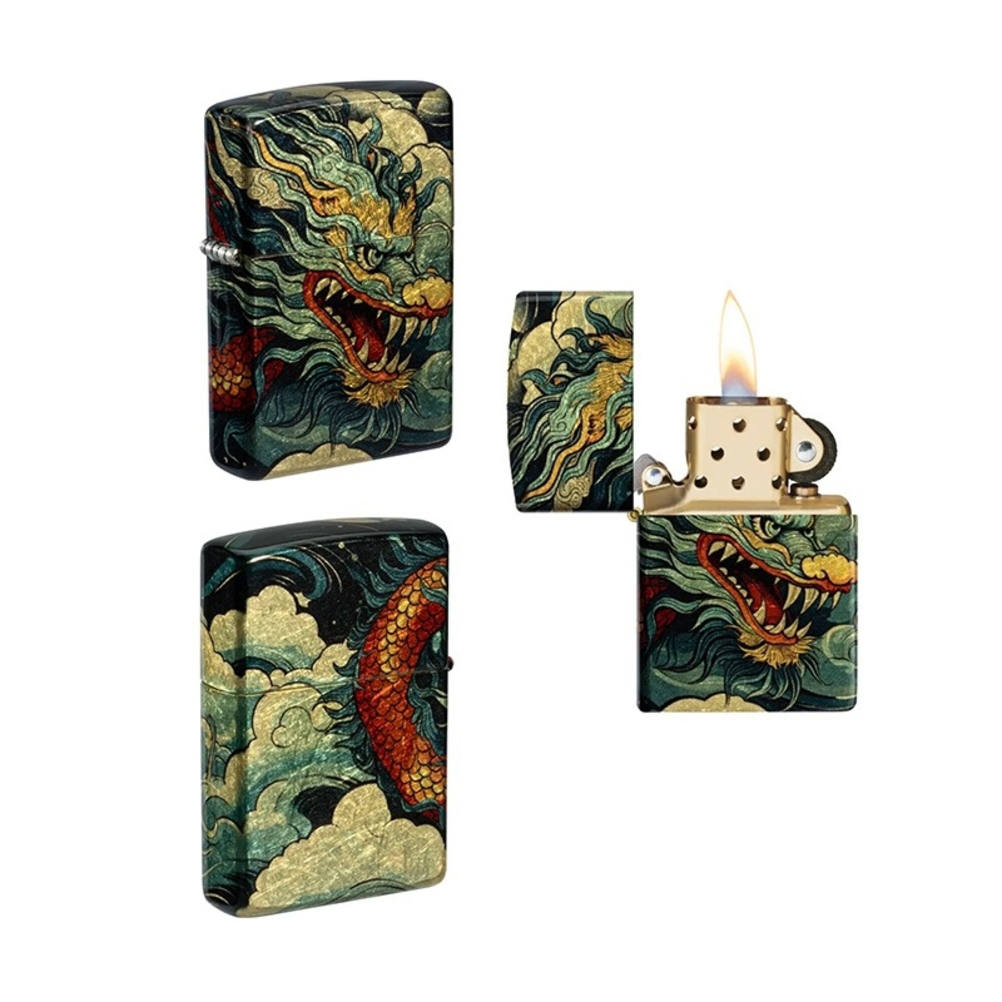 Zippo Zippo - Colourful Dragon Design