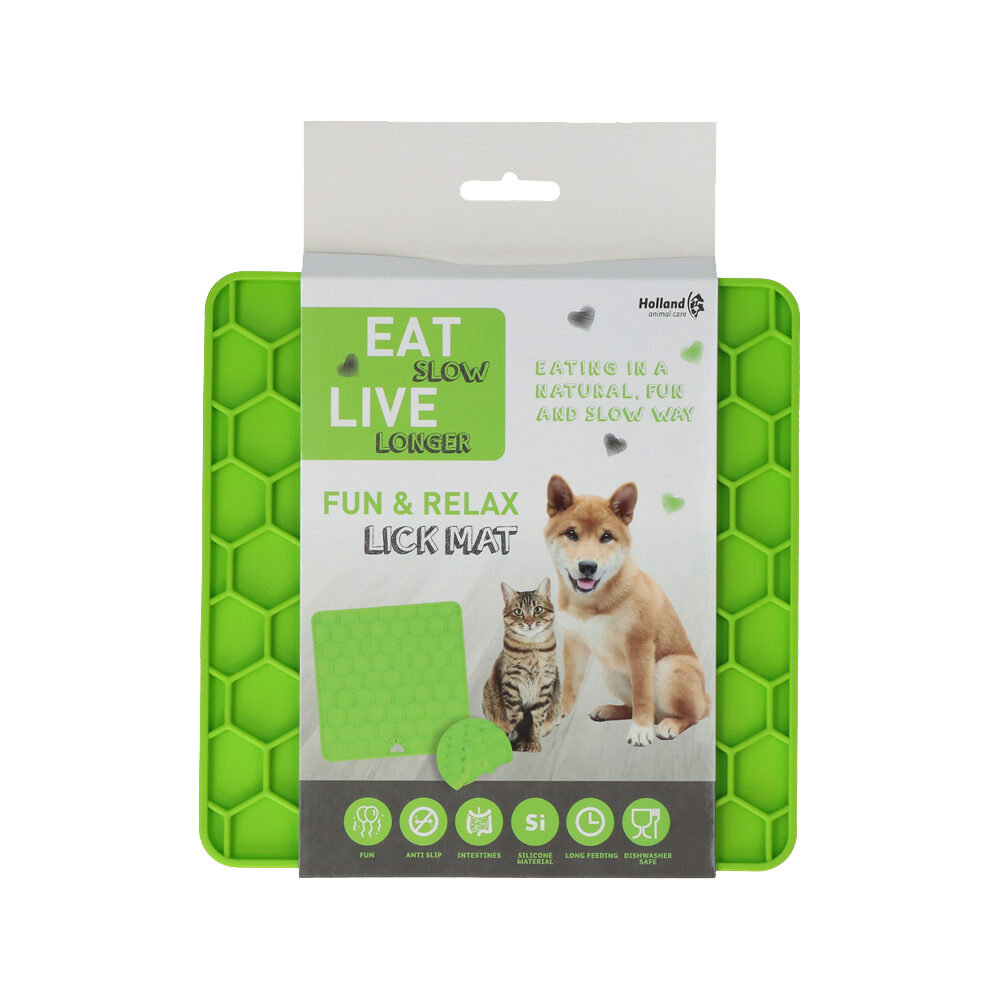 Eat Slow Live Longer Fun Relax Lick Mat In 5 Leuke Kleuren VoerOnline