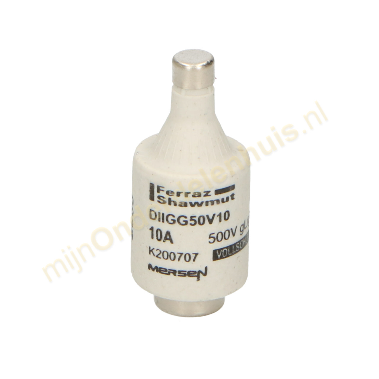 Universele DII zekering 10A 500V traag 5 stuks - 1 doosje ...