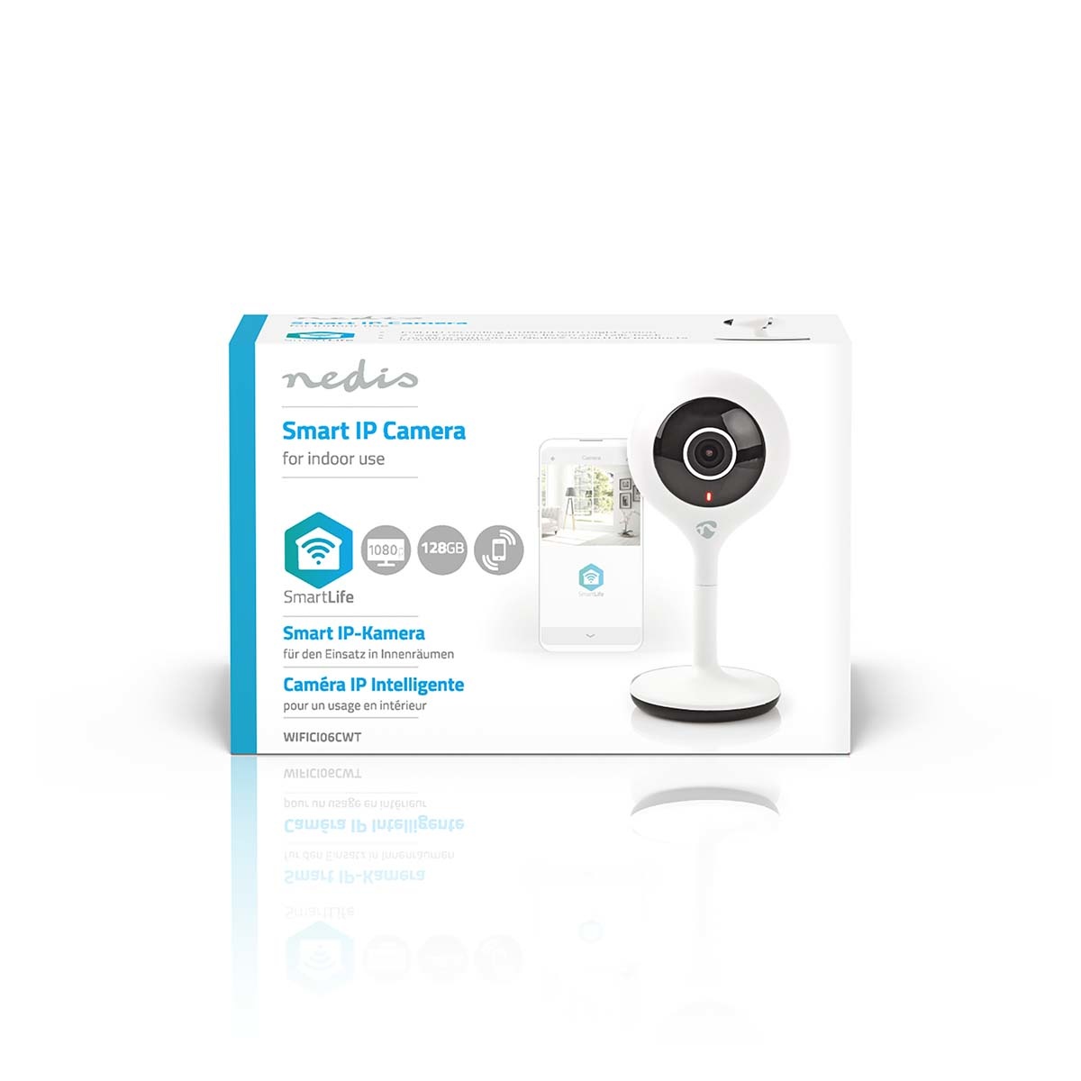 Nedis SmartLife camera voor binnenshuis WIFICI06CWT - mijnOnderdelenhuis.nl