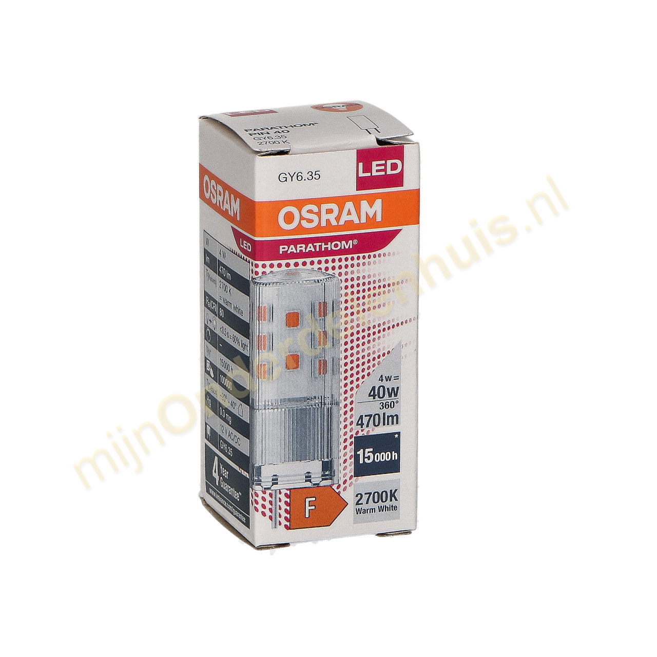 Osram LED lamp Parathom PIN40 12V 4/40W GY6.35 - mijnOnderdelenhuis.nl