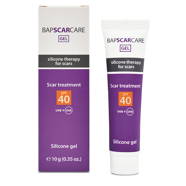 BAPSCARCARE siliconengel met SPF40 - Dermatologie-winkel.nl