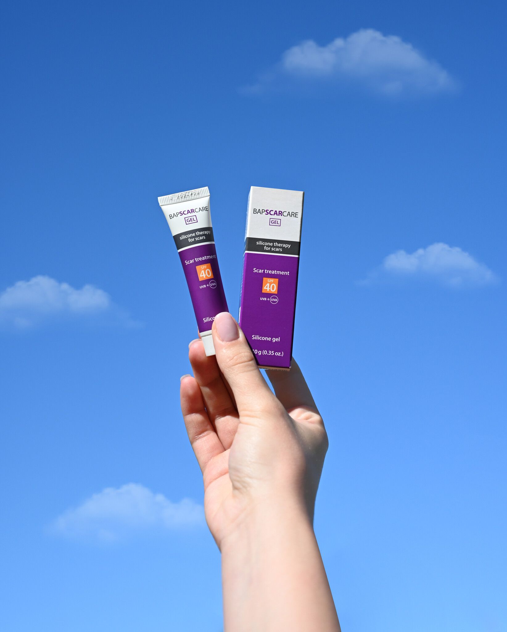 BAPSCARCARE siliconengel met SPF40 - Dermatologie-winkel.nl