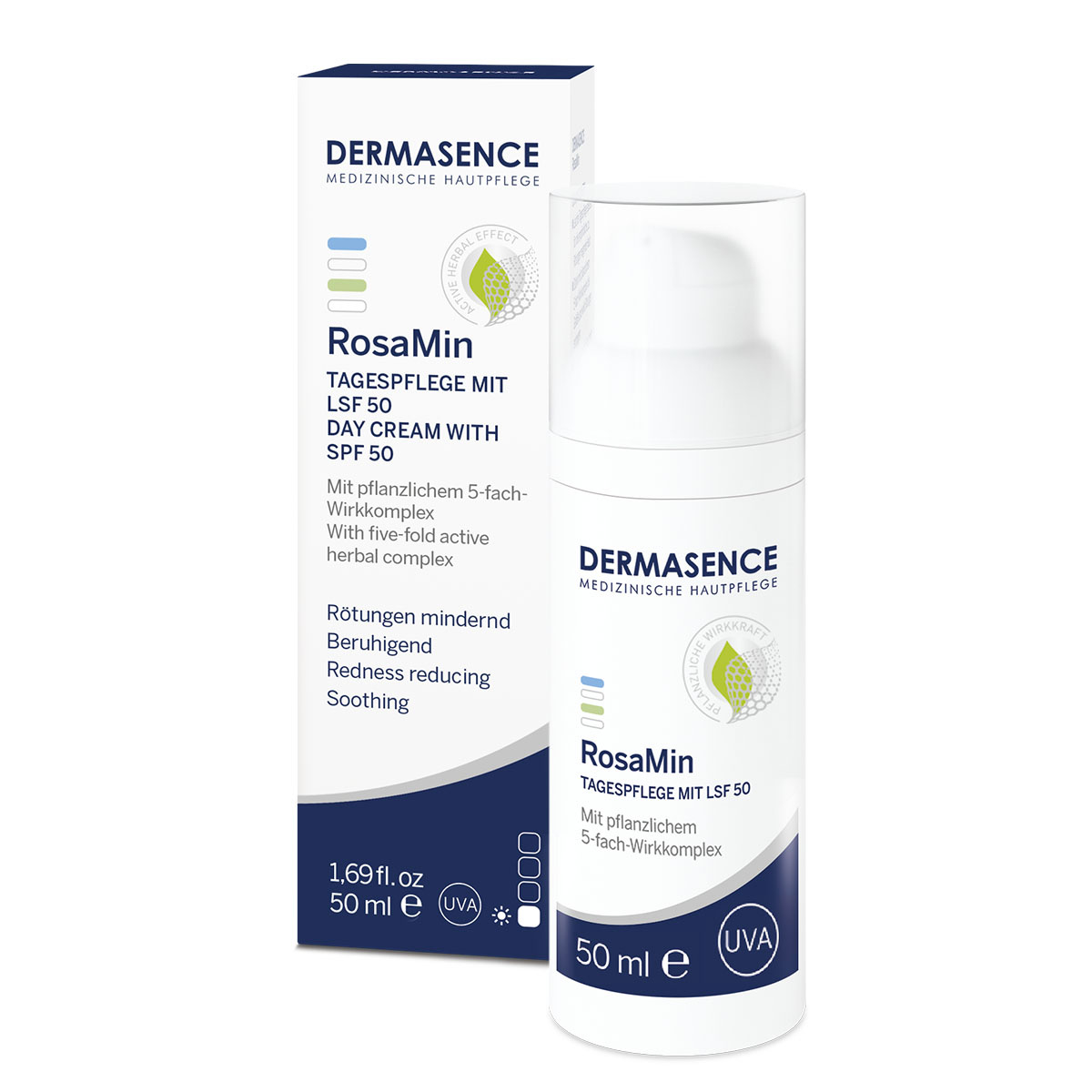 Dermasence RosaMin Day cream with SPF 50 - Dermatologie-winkel.nl