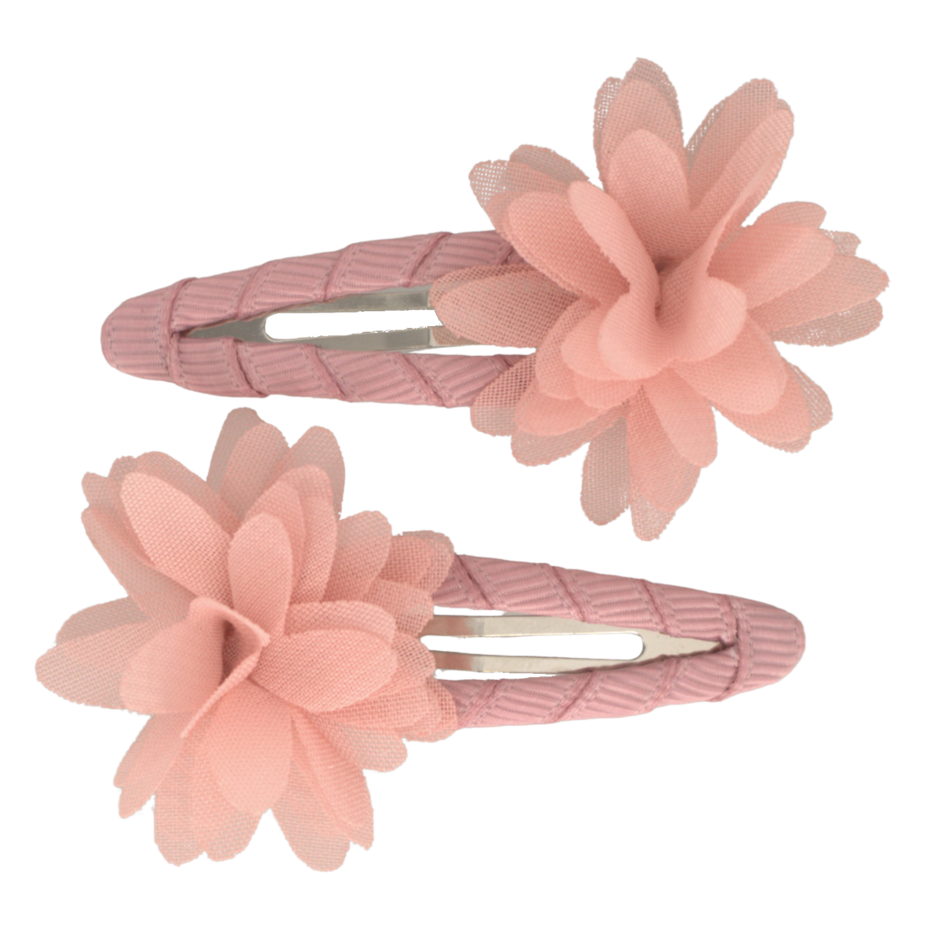 Hair clips Jade - Flower old pink - Your Little Miss