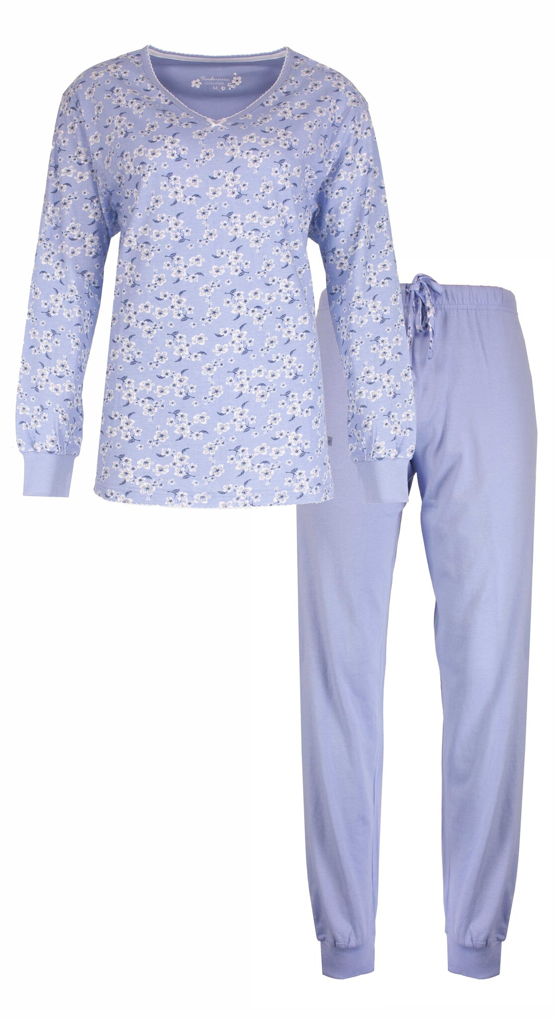 TEPYD1308B Dames Pyjama Set Tenderness – Bloemetjes print 100% katoen ...