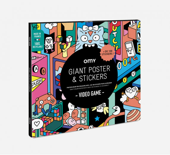 Grote poster & stickers - Video game - Hobby Kiekeboe