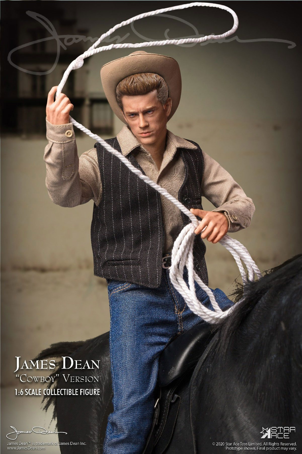 James Dean Action Figure 1/6 James Dean Cowboy Deluxe Ver. 30 cm - The ...