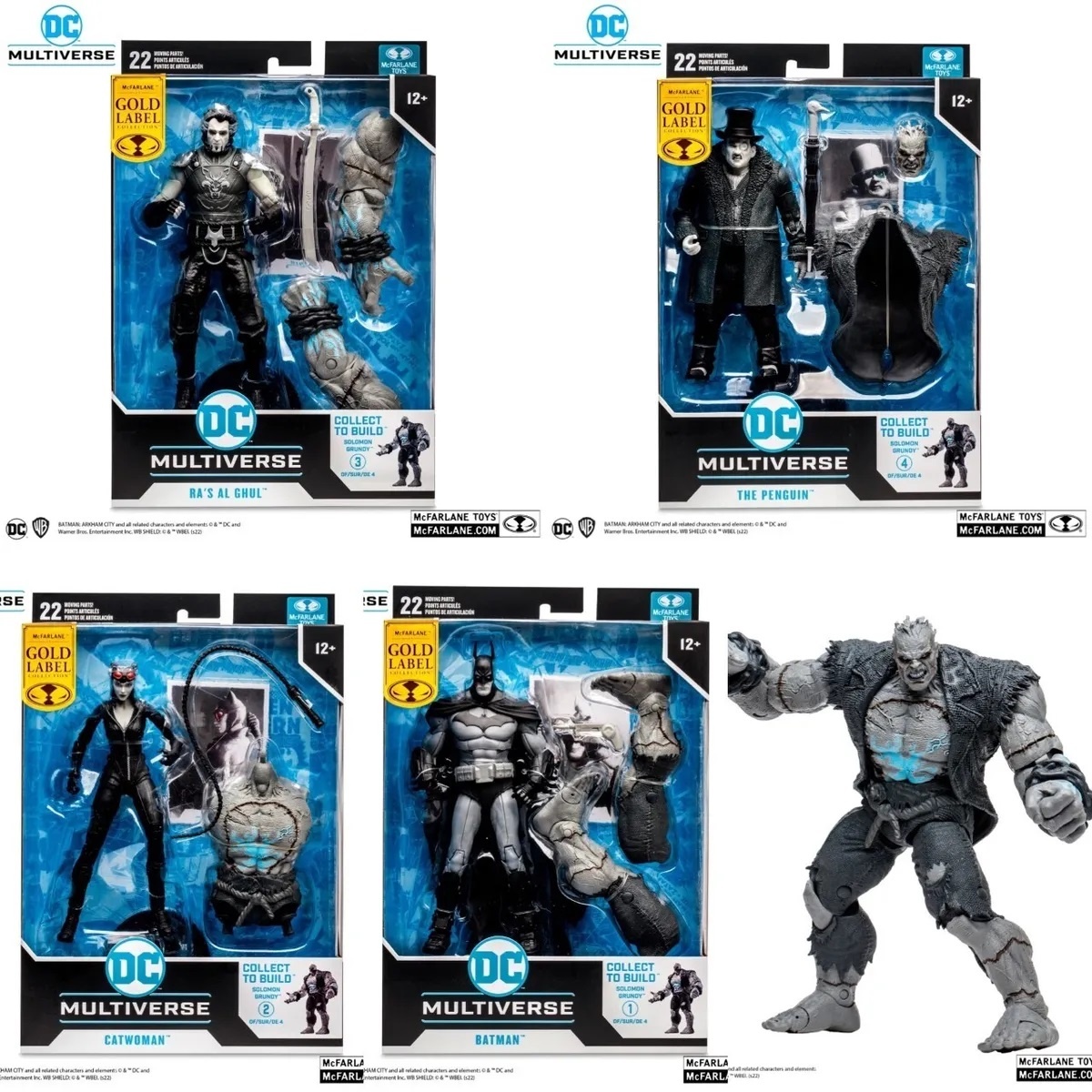 DC Gaming Build A Action Figure Batman (Arkham City) Set (4) 18 cm ...