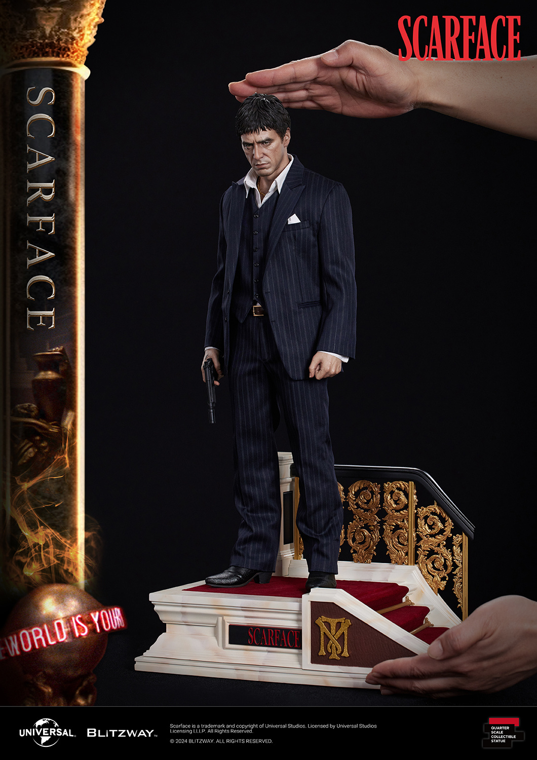 Scarface: Tony Montana 1/4 Scale Statue 53 cm - The Movie Store